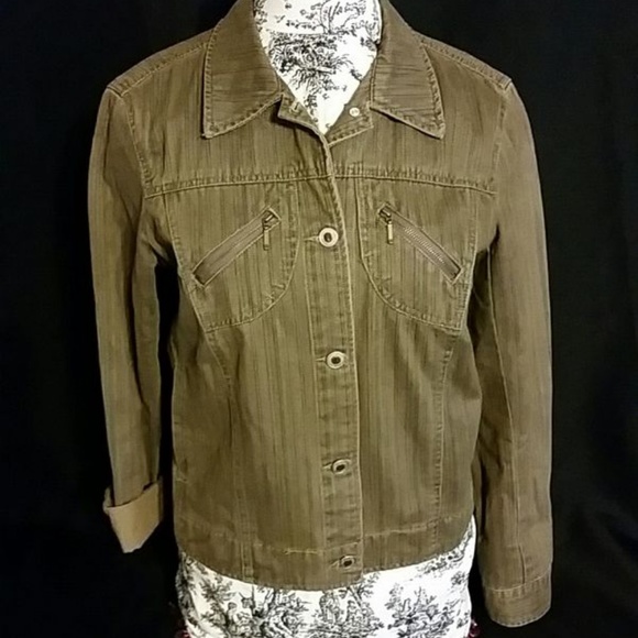 Caribbean Joe | Jackets & Coats | Caribbean Joe Brown Denim Jacket ...